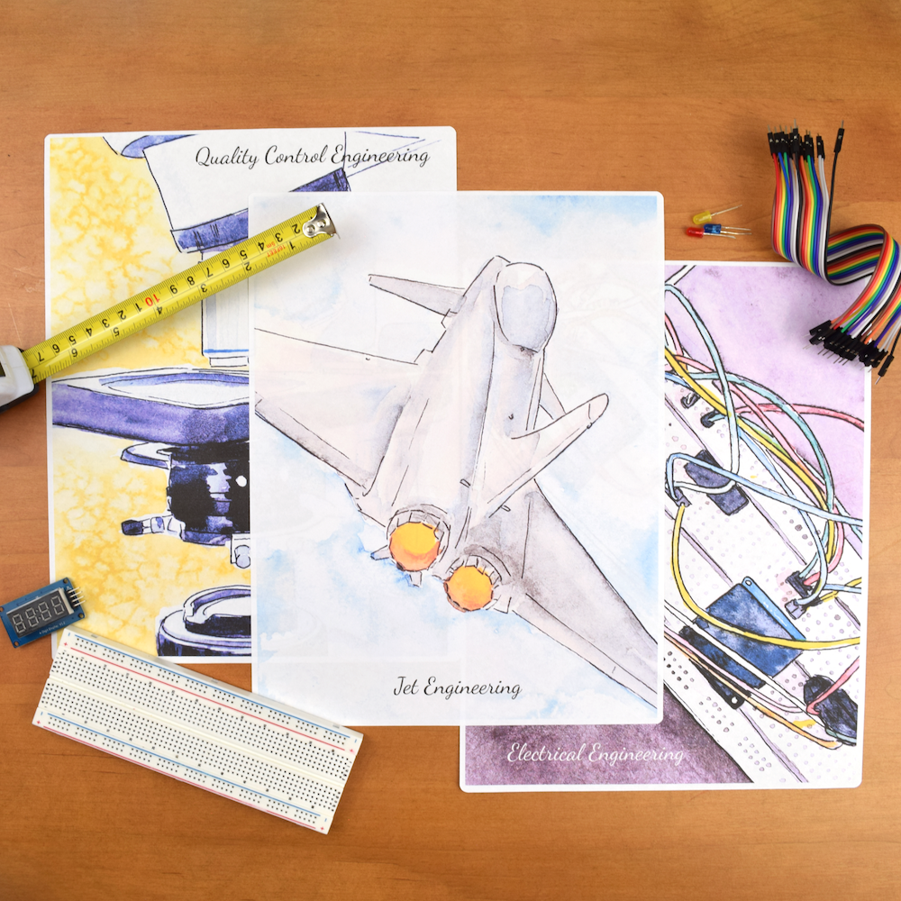 Engineering A-Z Posters - Salt and Lightspeed